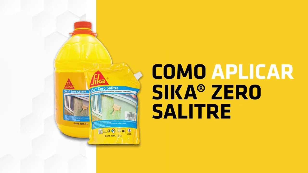 Elimina el salitre de tus paredes con Sika® Zero Salitre