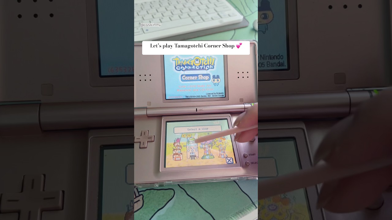 #cozyvibes #cozygaming #nintendods #pinknintendods #tamagotchiconnection #tamagotchi #nintendo