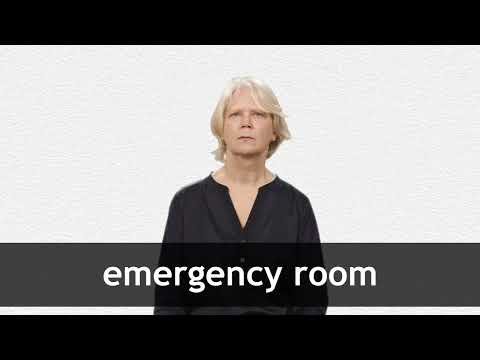 EMERGENCY ROOM definition and meaning | Collins English Dictionary