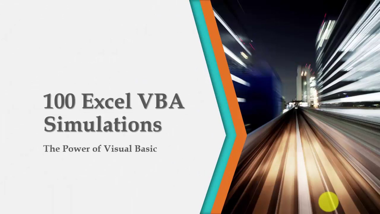 100 Excel Simulations with VBA
