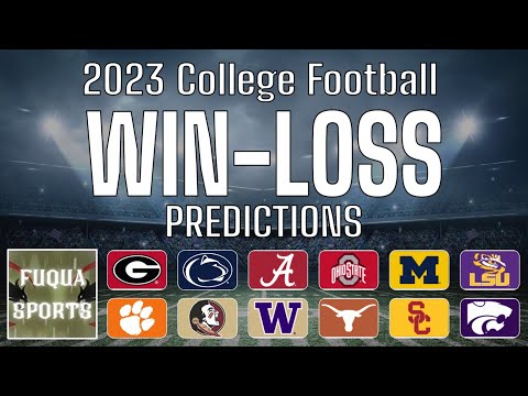 College Football Win-Loss Record Predictions and Conference Standings for 2023