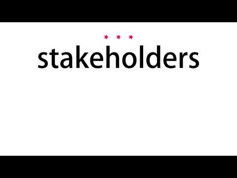 How to pronounce stakeholders - Vocab Today