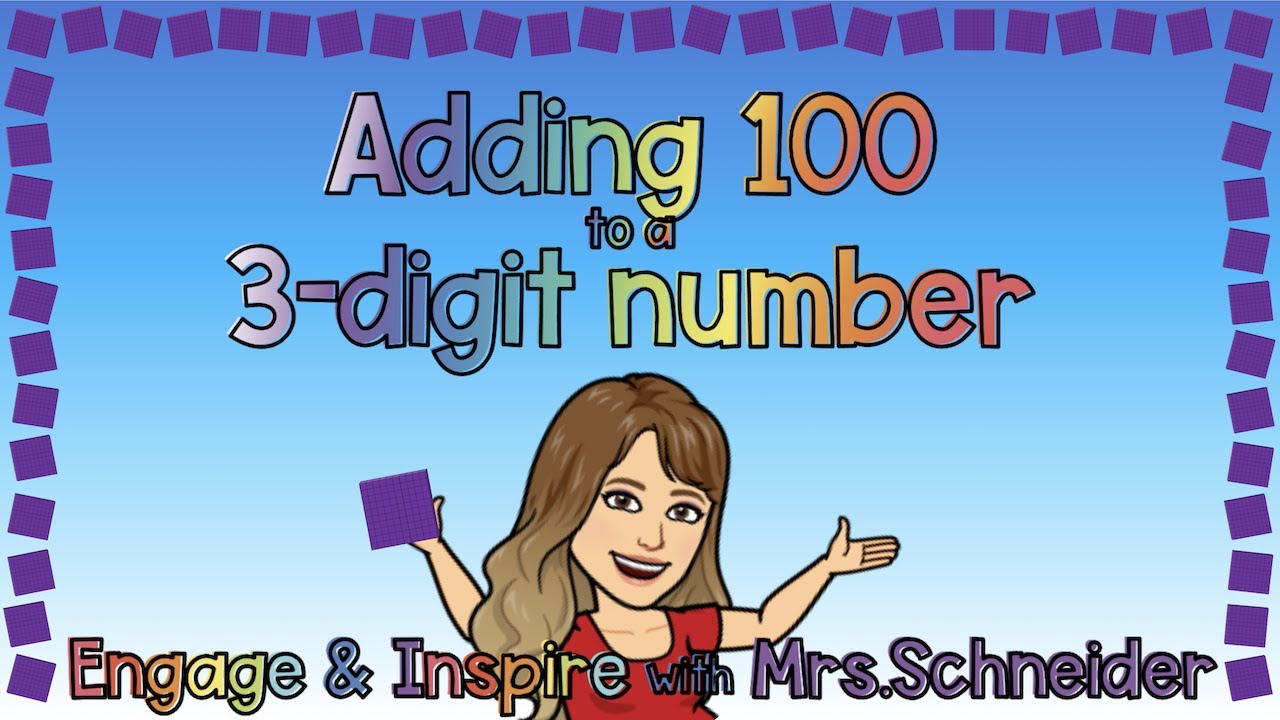 Adding 100 to a 3 Digit Number -Google Slide Lesson