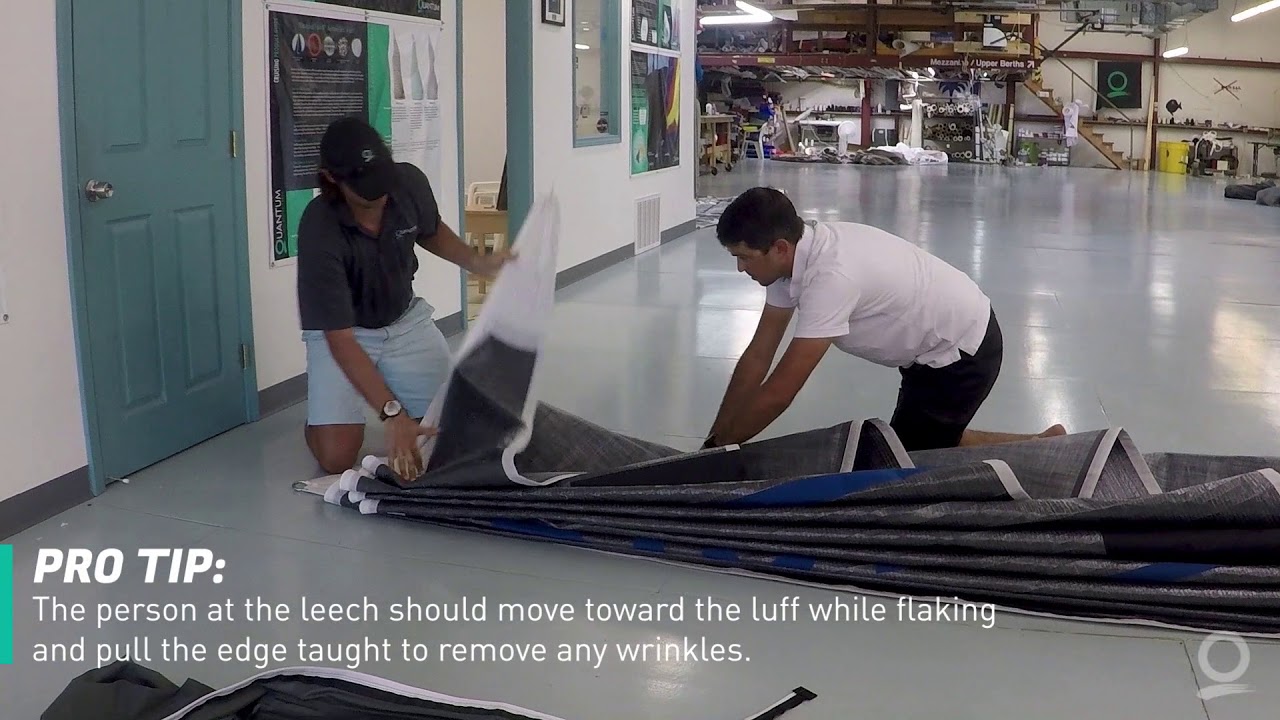 How to Fold Sails: Luff Fold