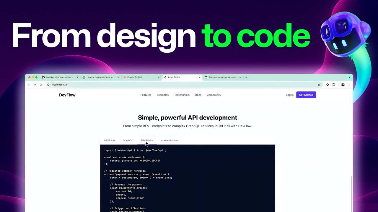 How to build a landing page with GitHub Copilot agent mode