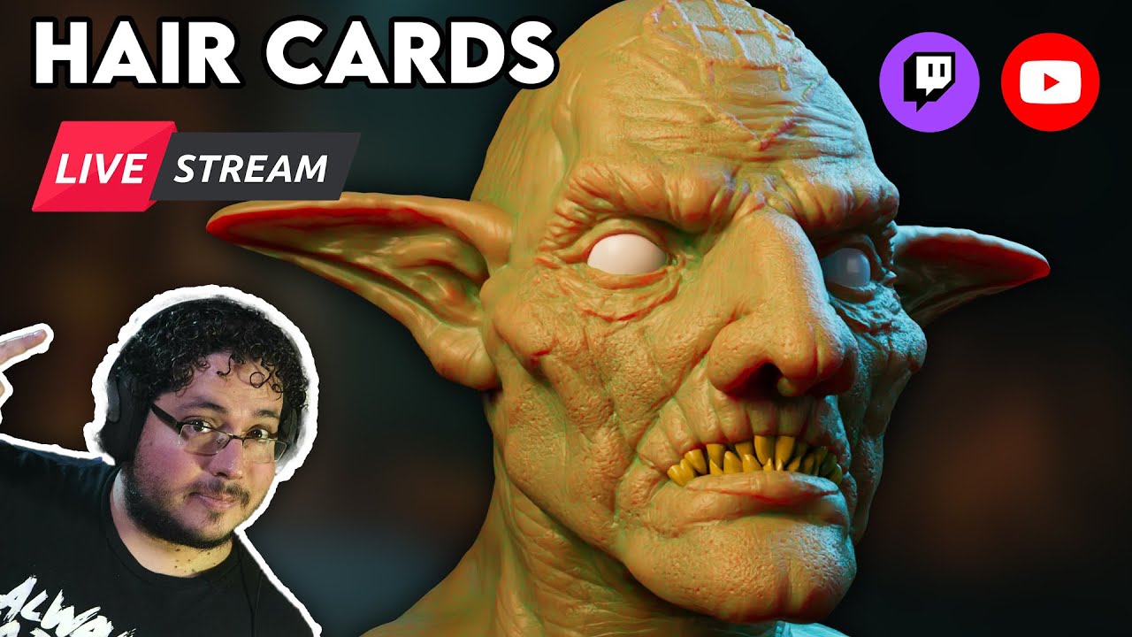 3D Workshop Livestream - Haircards Full Process
