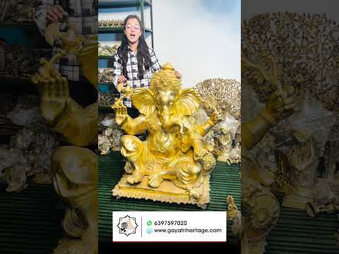 Vambmukhi Ganesha Idol – Rare Brass Charm of Divinity | Gayatri Heritage