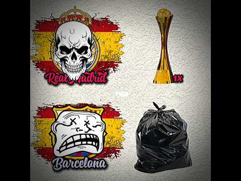 REAL MADRID VS BARCELONA #trophy #football #shorts