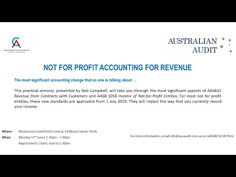 New Accounting Standards for Not for Profits: The Revenue Standards AASB 15 & AASB 1058
