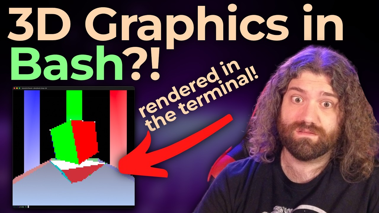 This 3D Engine Runs in Bash. Creating & Rendering a 3D scene on the terminal with 0 external tools.
