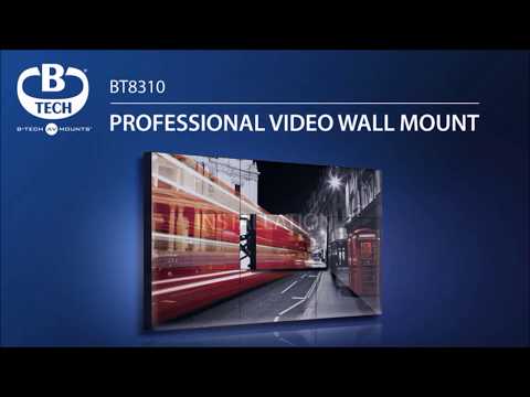 Btech 8310 - Professional Video Wall Mount with Quick Lock Push System