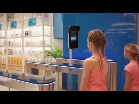 ZKTeco Facial Recognition Gate Barrier Recognition