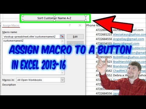How To Add A Macro To A Button In Excel 2016