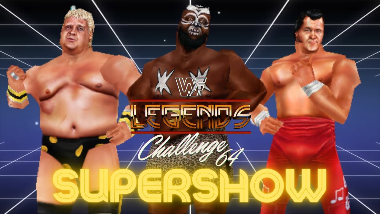 Dusty Rhodes vs. Kamala vs. Honky Tonk Man | WWF Legends Challenge 64 Supershow