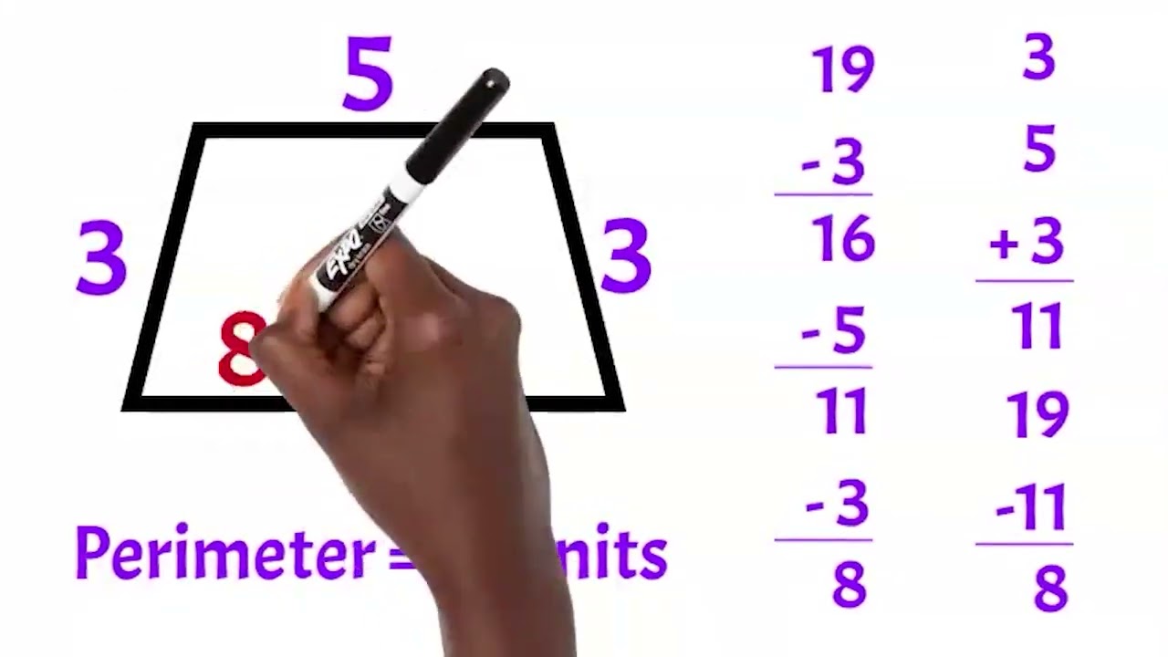 Perimeter - Missing Side Length - 3rd Grade