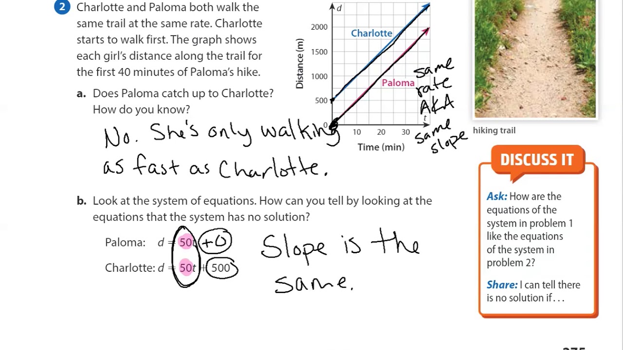 Read Math Gr 8 Lesson 12.2 Understanding of the Number of Solutions to a System of Linear Equations