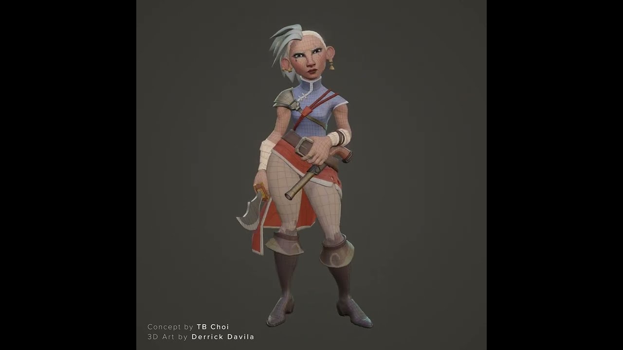 3D Character Model turnaround