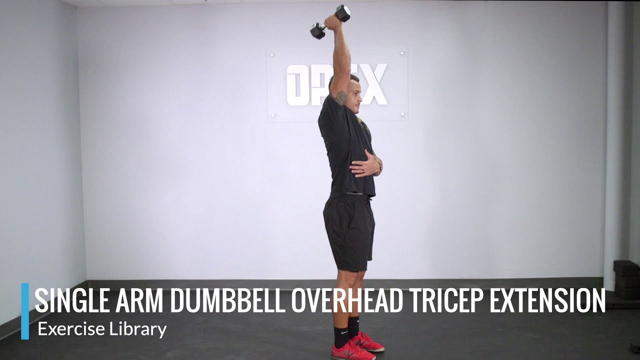 Single Arm Dumbbell Overhead Tricep Extension - OPEX Exercise Library