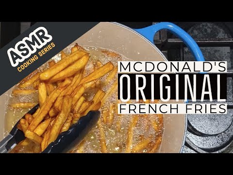 How to Make McDonald's ORIGINAL Beef Tallow French Fries at Home! (ASMR, No Talking)