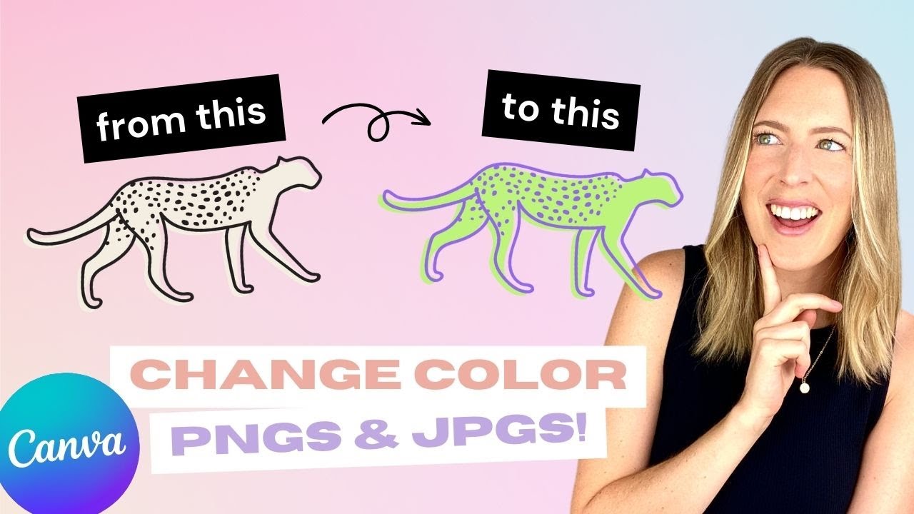 🎨 Change the Colors of ANY Image or Graphic (PNG & JPGs!) in Canva