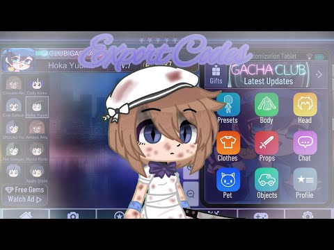 Gacha Club Fandom Export Codes (Part 2)