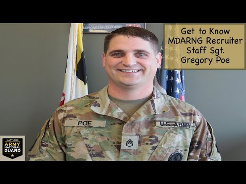 Get to Know MDARNG Recruiter Staff Sgt. Gregory Poe
