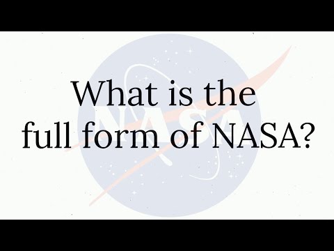 What is the full form of NASA?