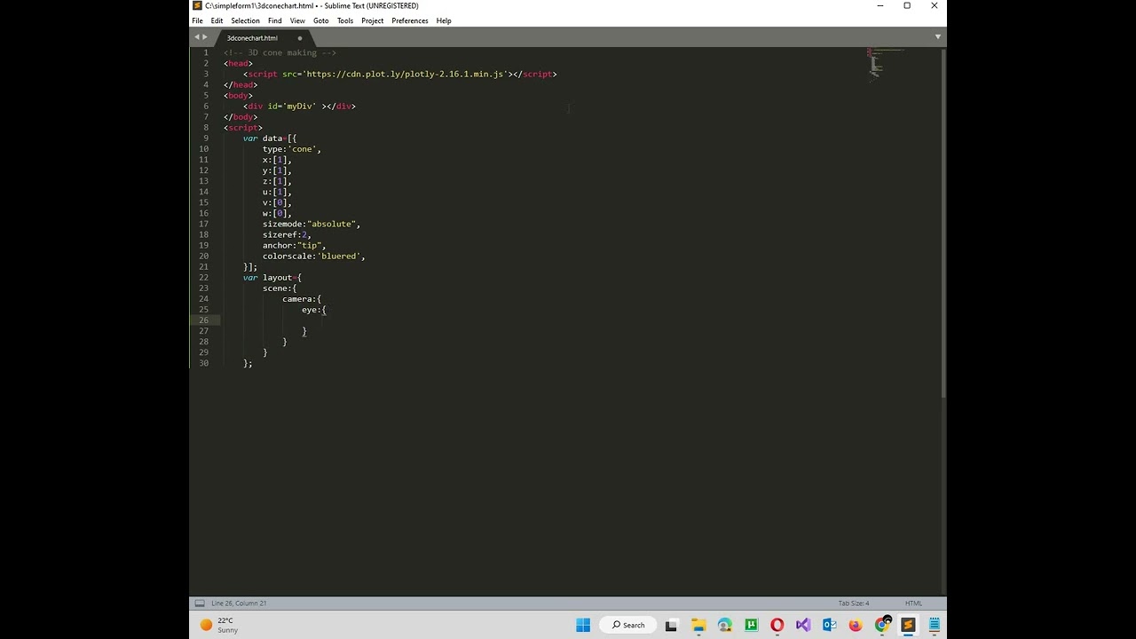 3D Clone Chart using plotly javascript
