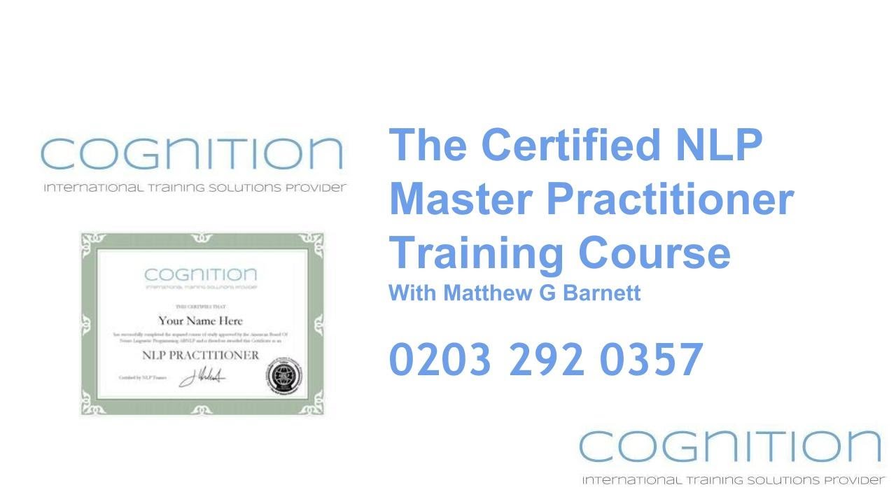 NLP Training - NLP Master Practitioner Certification