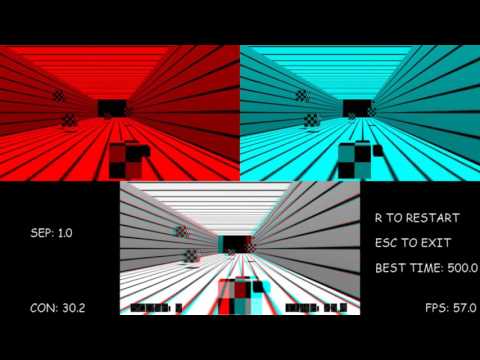 Simple Stereoscopic 3D Game