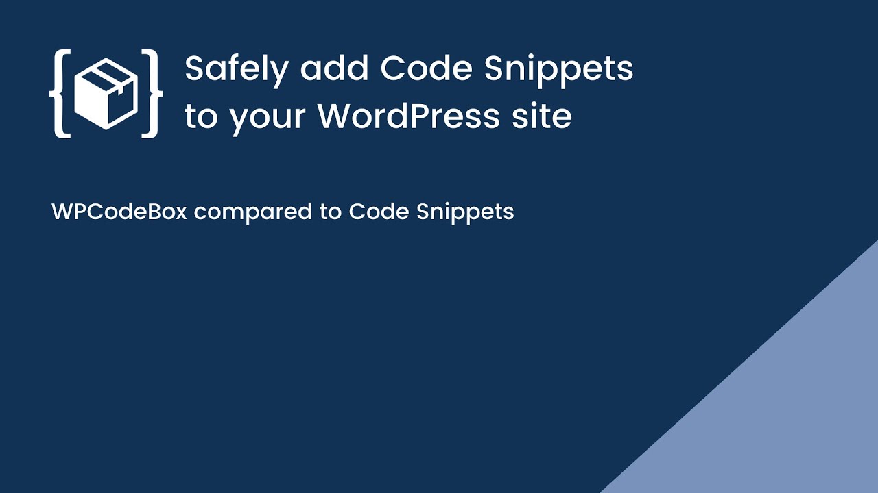 Why WPCodeBox is the safest way to add Code Snippets to WordPress (a Code Snippets comparison)