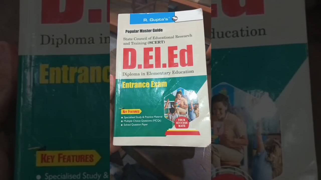 D.EL.ED entrance exam practice book #book #scert #deled