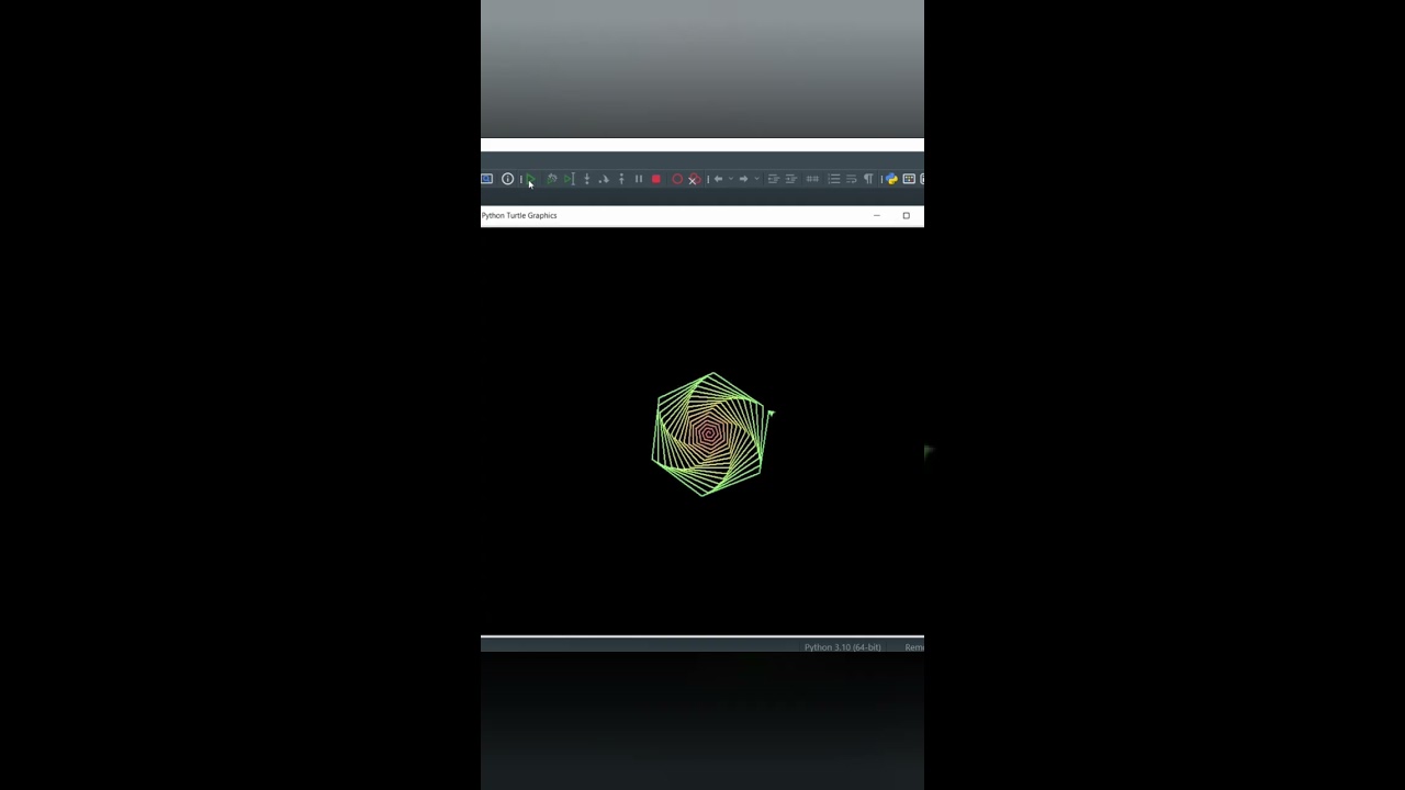 🤓Python turtle Graphics🌟 codes #shorts -2