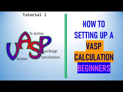 How to Setting up a VASP calculation - Beginners #vasp #dft