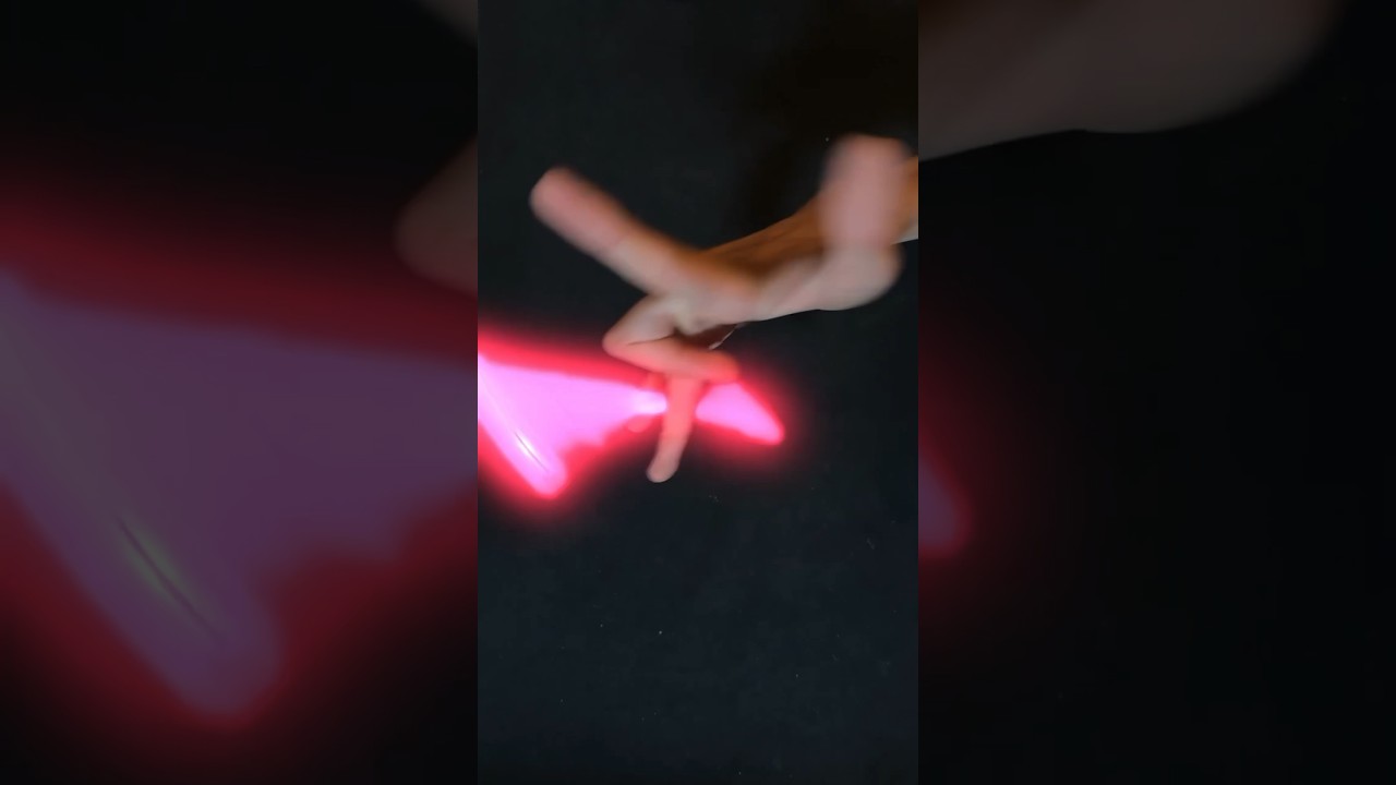 red lightsaber effect