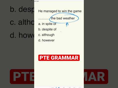PTE GRAMMAR