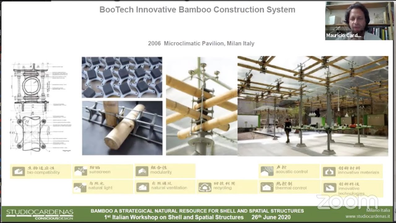 Bamboo, a strategical natural resource for shell and spatial structures