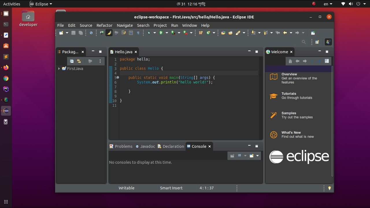how to change eclipse into dark theme on ubuntu 20.04 lts and any linux