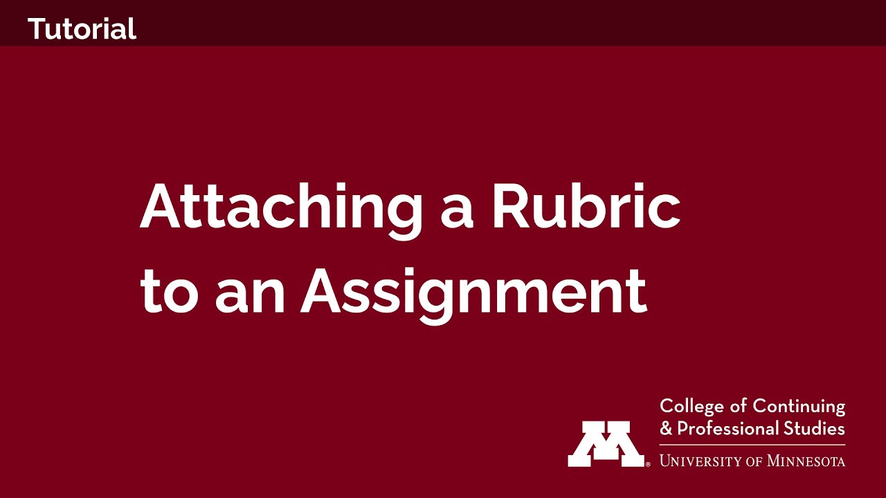Adding Rubrics to Assignments