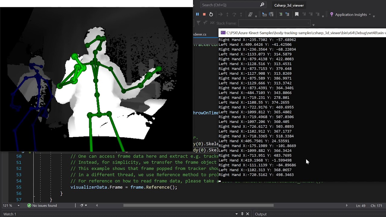 Sample Kinect Tracking