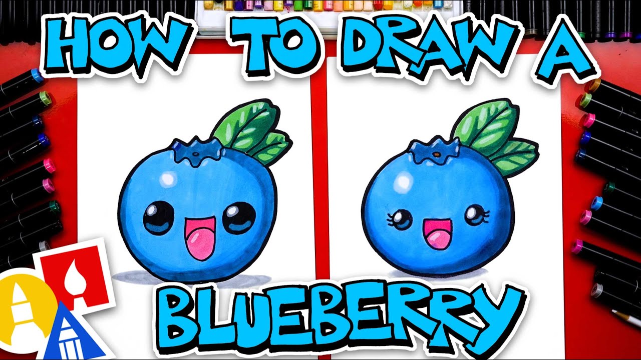 How To Draw A Funny Blueberry