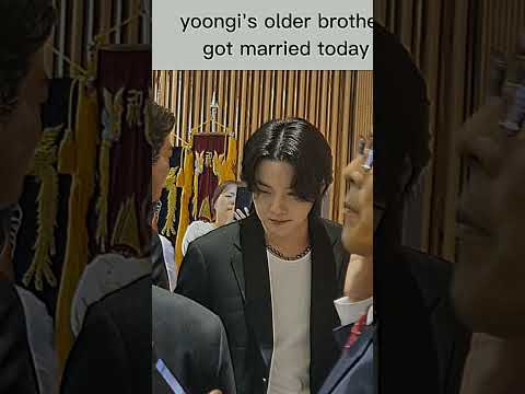 yoongi brother got married ???????? #bts #btsarmy #suga#youtubeshorts #shorts #purpleyou ????