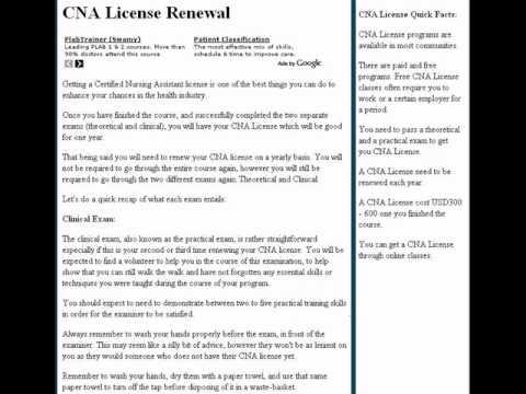 CNA License