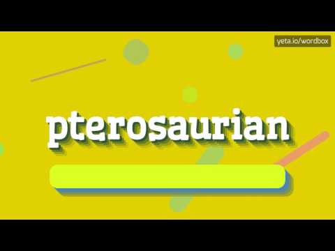 PTEROSAURIAN - HOW TO PRONOUNCE IT!?