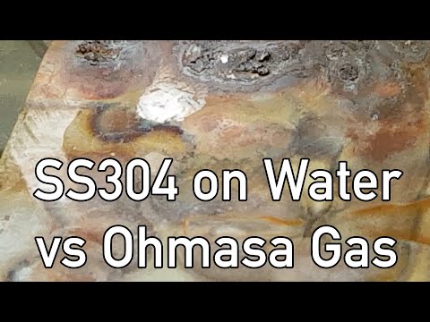 OHMA - SS304 on water vs Ohmasa Gas - Optical microscope first look