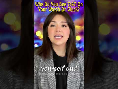 Why Do You See 7:47 On Your Watch Or Clock? Seeing 747 Angel Number Meaning #numerology #shorts