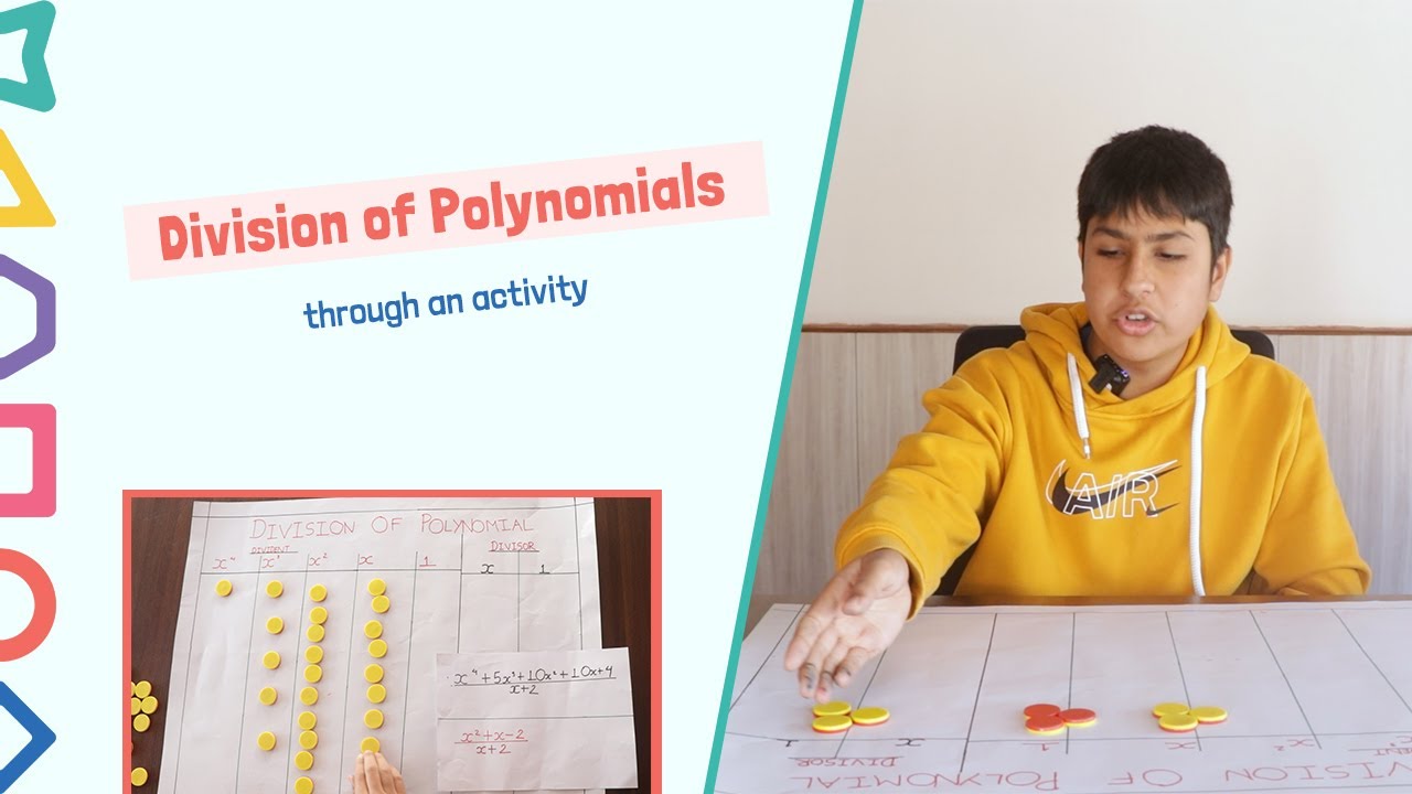 How to divide one polynomial by another polynomial through a handson activity?|Imperial World School