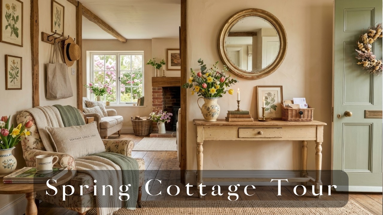 Thrifted Spring Cottage Tour 🐣| Cozy Rustic Elegant Home Decor Ideas