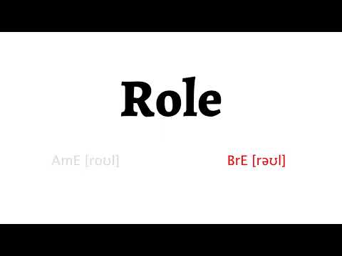 How to Pronounce role in American English and British English