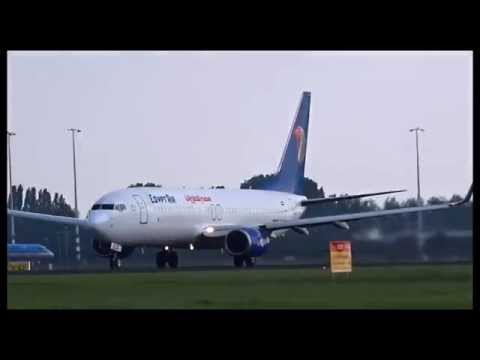 Egypt Air - Old livery - Boeing 737-800 - Takeoff + Approach at AMS
